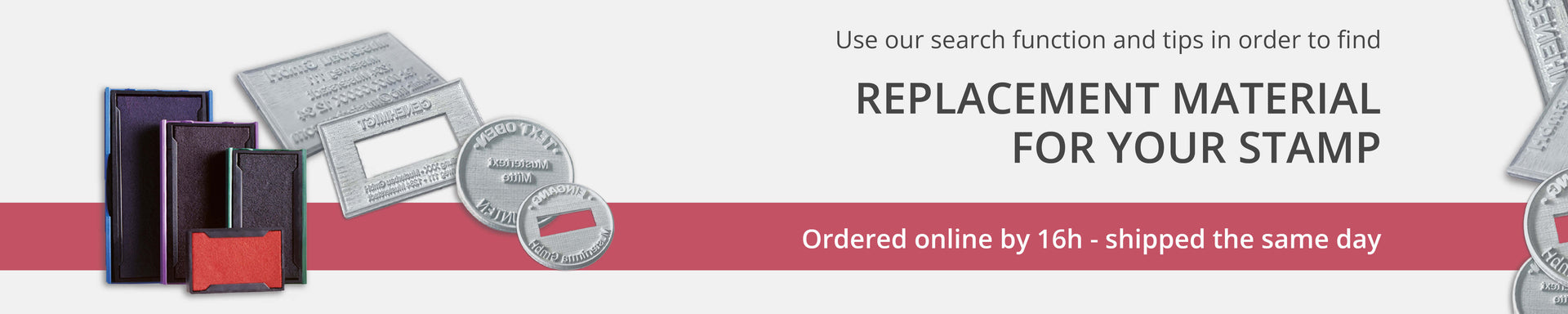 Rubber stamps online at onlinestempel.ch – fastest CH-shop
